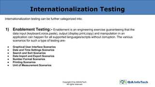 What is Internationalization & Localization Testing? | PDF