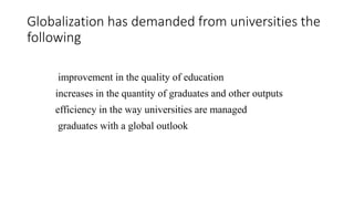 INTERNATIONALIZATION OF HIGHER EDUCATION | PPTX