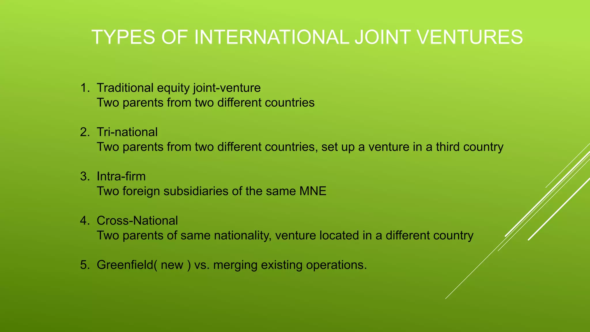 International joint venture | PPTX