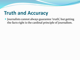 International Journalism Ethics | PPT