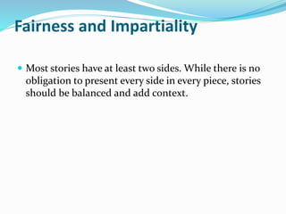 International Journalism Ethics | PPTX