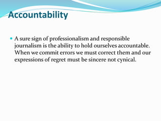International Journalism Ethics | PPT