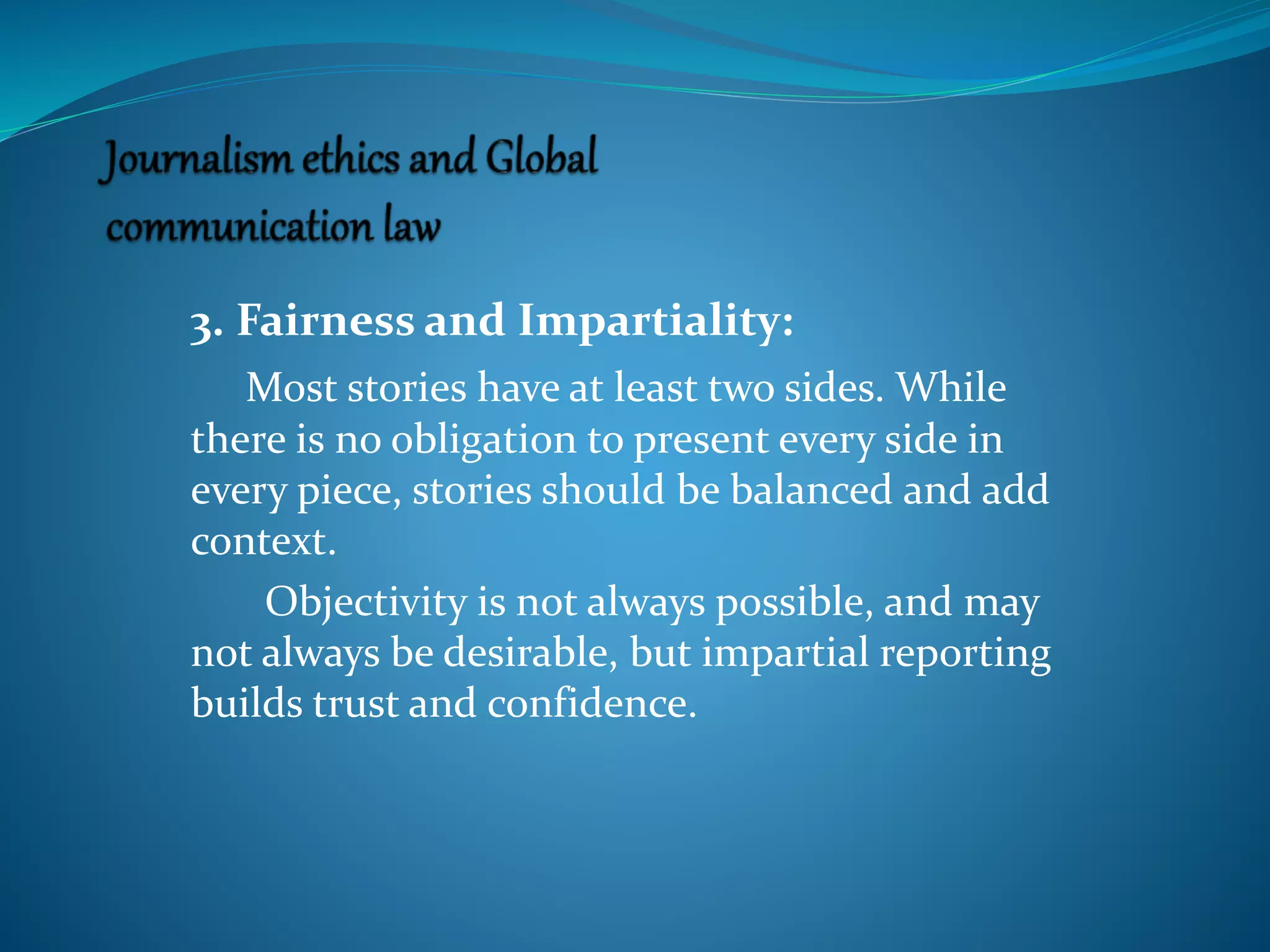 International Journalism Ethics | PPT