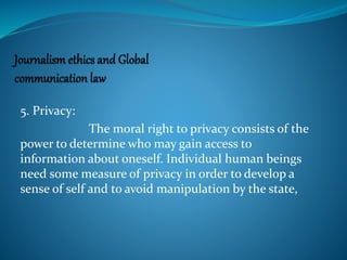 International Journalism Ethics | PPTX