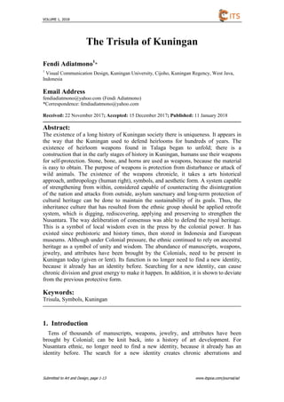 Trisula of Kuningan | PDF | Genealogy and Ancestry | Hobbies & Interests