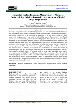 International Journal of Fracture and Damage Mechanics vol 2 issue 1 | PDF