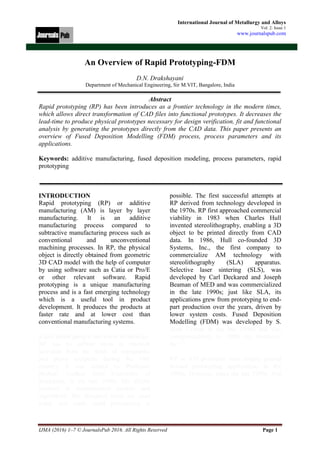 International Journal of Metallurgy and Alloys vol 2 issue 1 | PDF