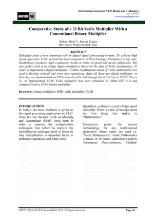 International Journal of VLSI Design and Technology (Vol 2 Issue 2) | PDF