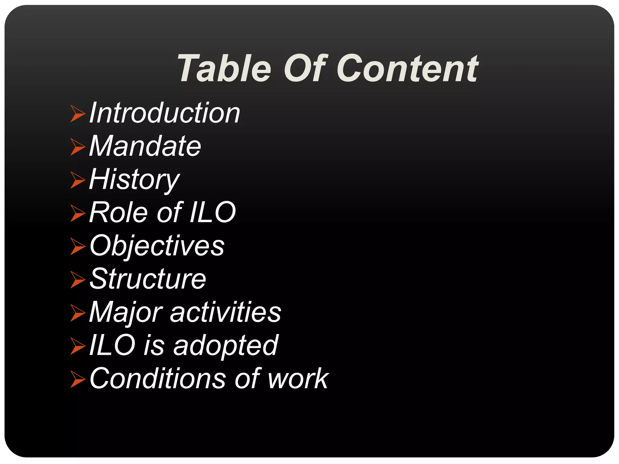 International labor organization | PPTX