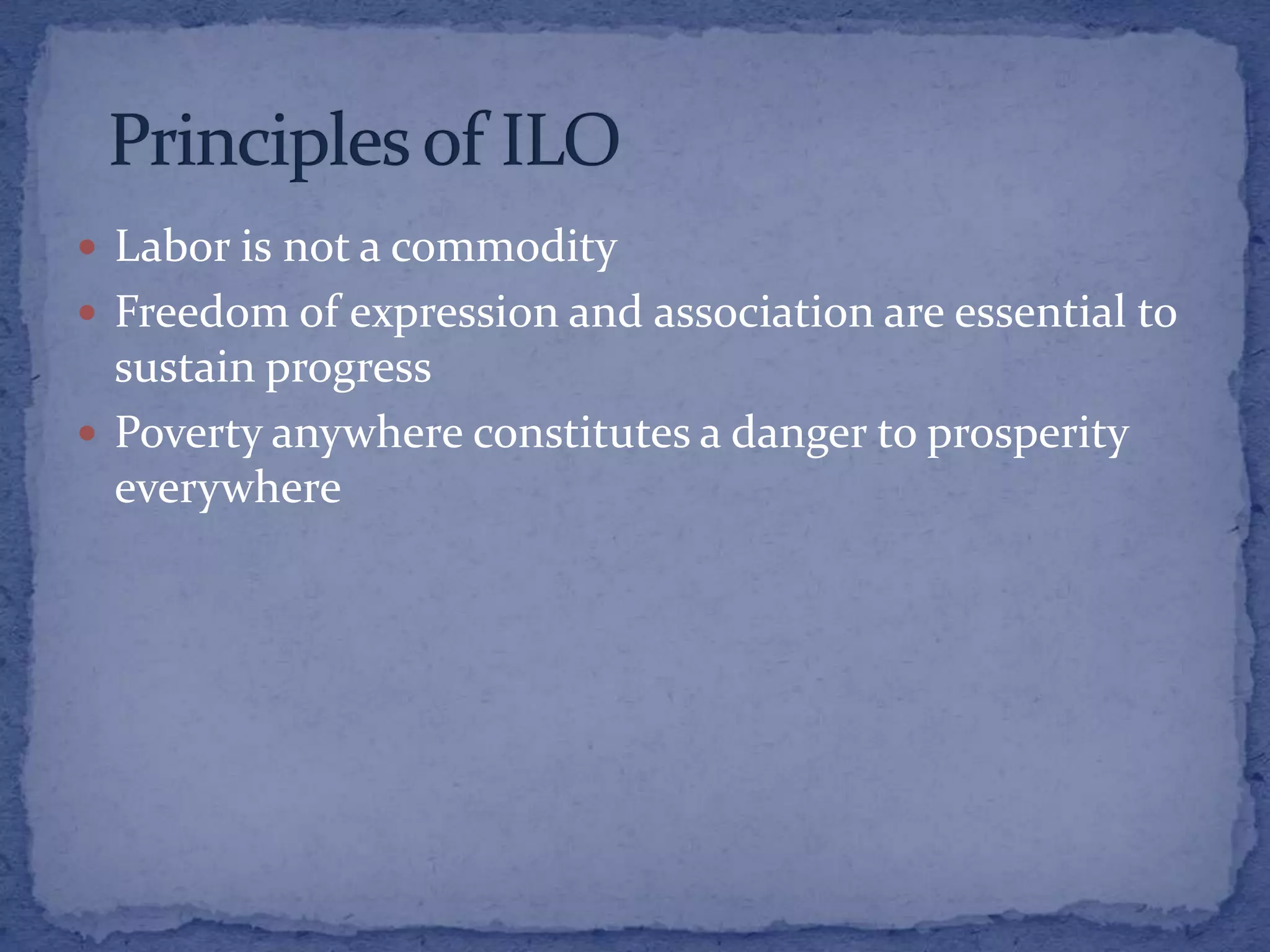 International labor organization | PPT