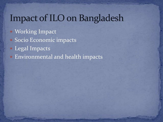 International labor organization | PPT