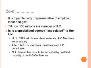 International labor organization (ilo) | PPT