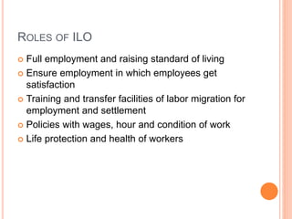 International labor organization (ilo) | PPT