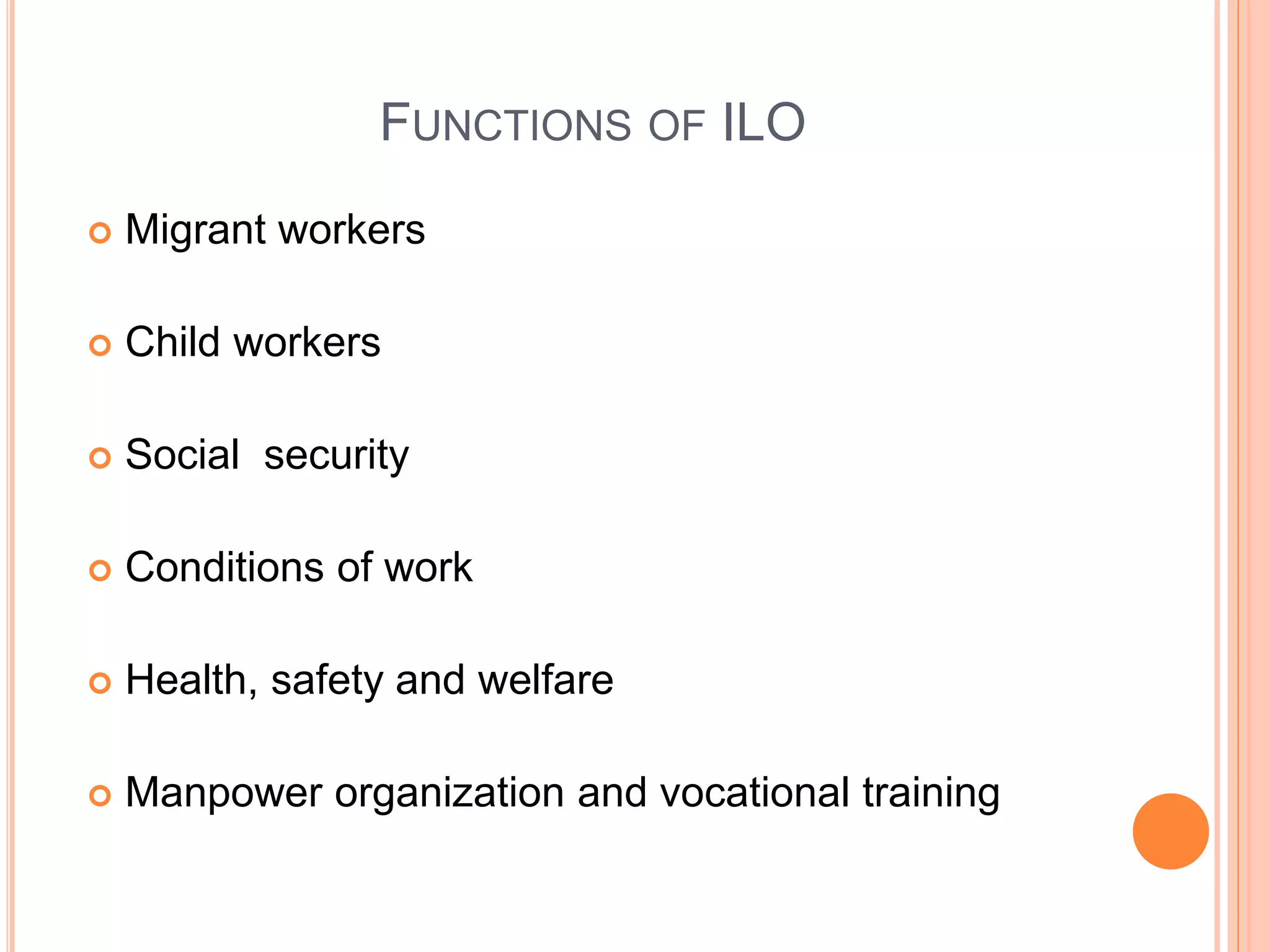 International labor organization (ilo) | PPTX