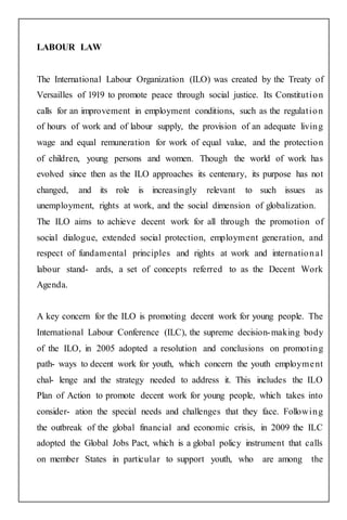 International labour law | DOCX