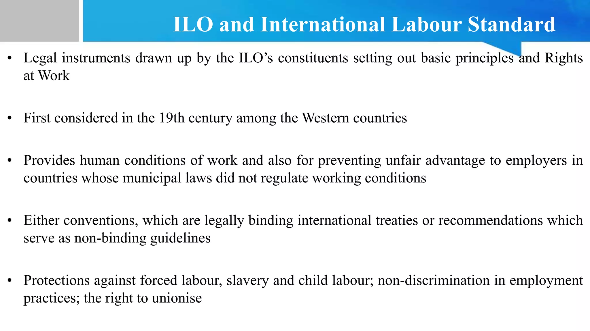 International labour organisation | PPTX