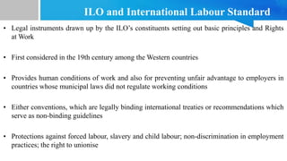 International labour organisation | PPTX