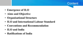 International labour organisation | PPTX