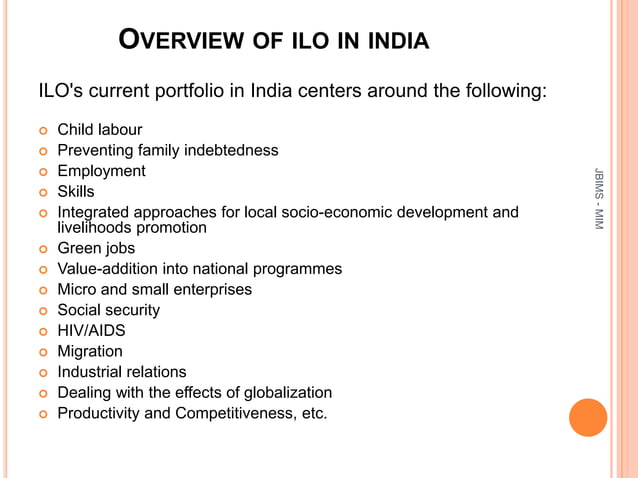 International Labor Organisation - Labor Law | PPT