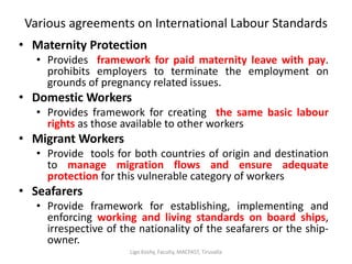 International labour organisation and international labour standards | PPTX