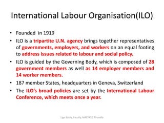 International labour organisation and international labour standards | PPTX