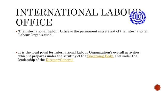 International labour organization | PPT