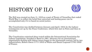 International labour organization | PPTX