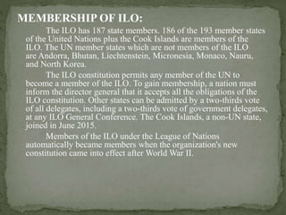 International labour organization | PPTX