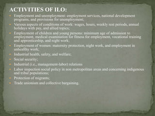 International labour organization | PPT