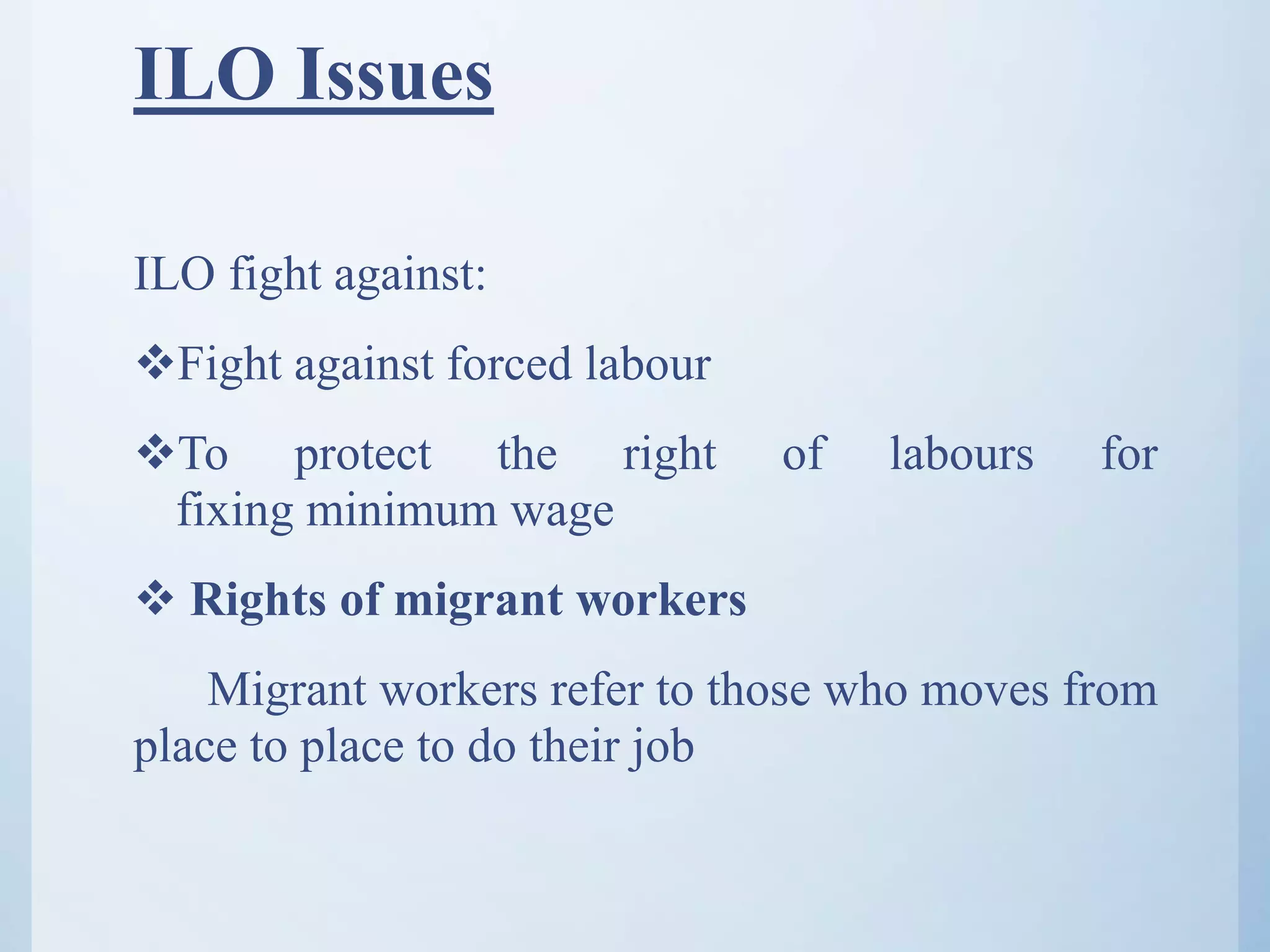 International Labour Organization(ILO) | PPTX