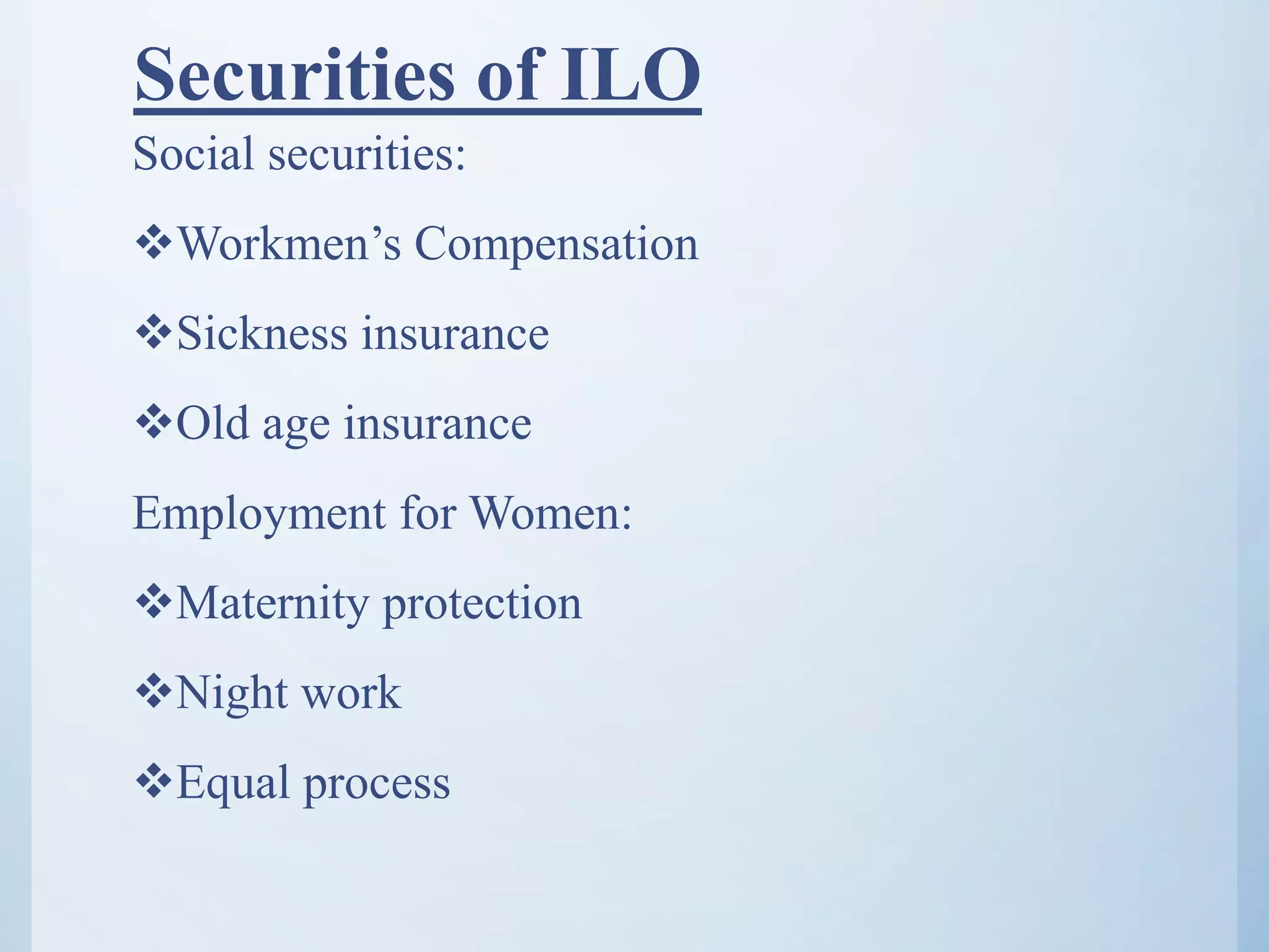 International Labour Organization(ILO) | PPTX