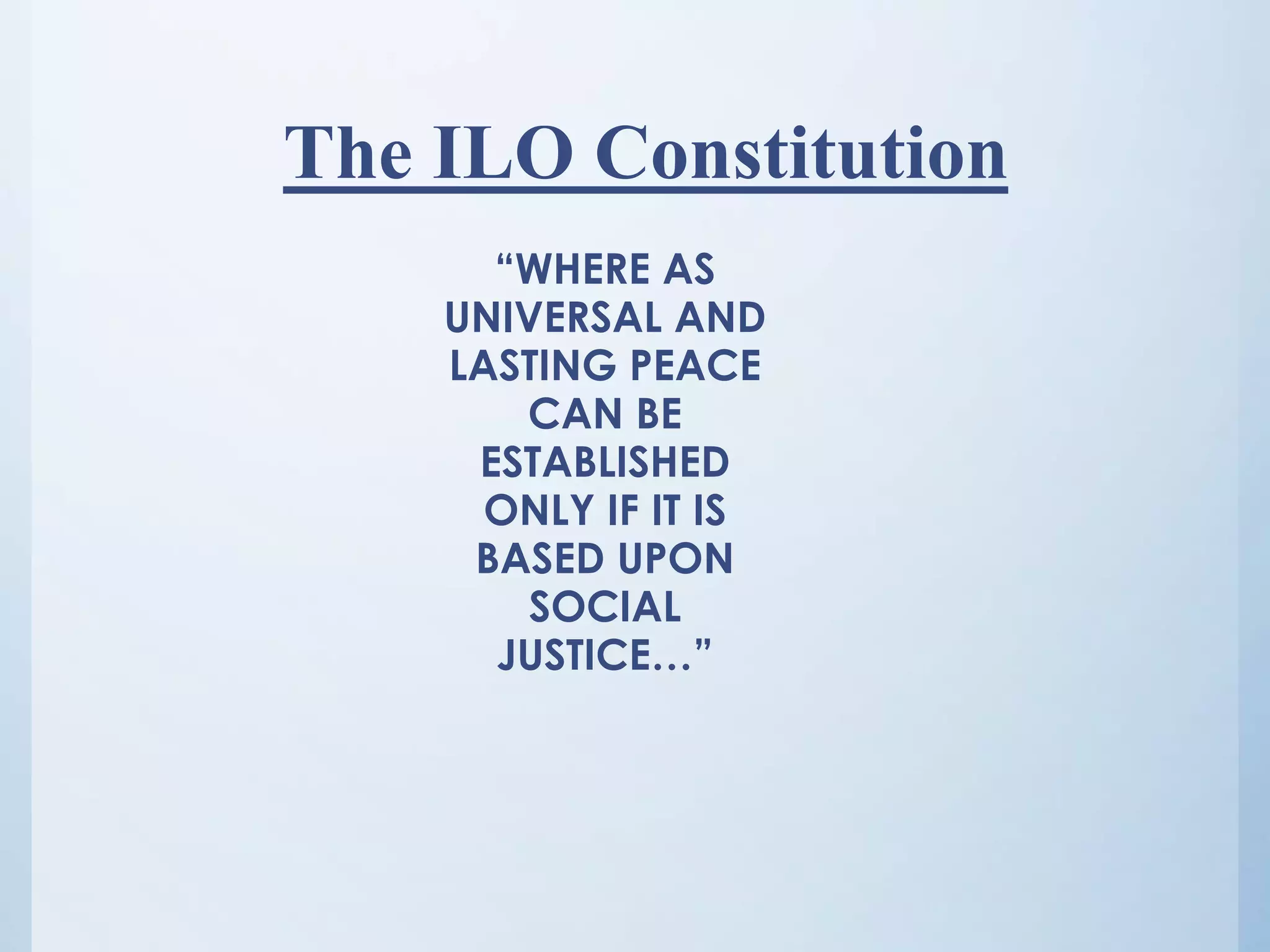 International Labour Organization(ILO) | PPTX