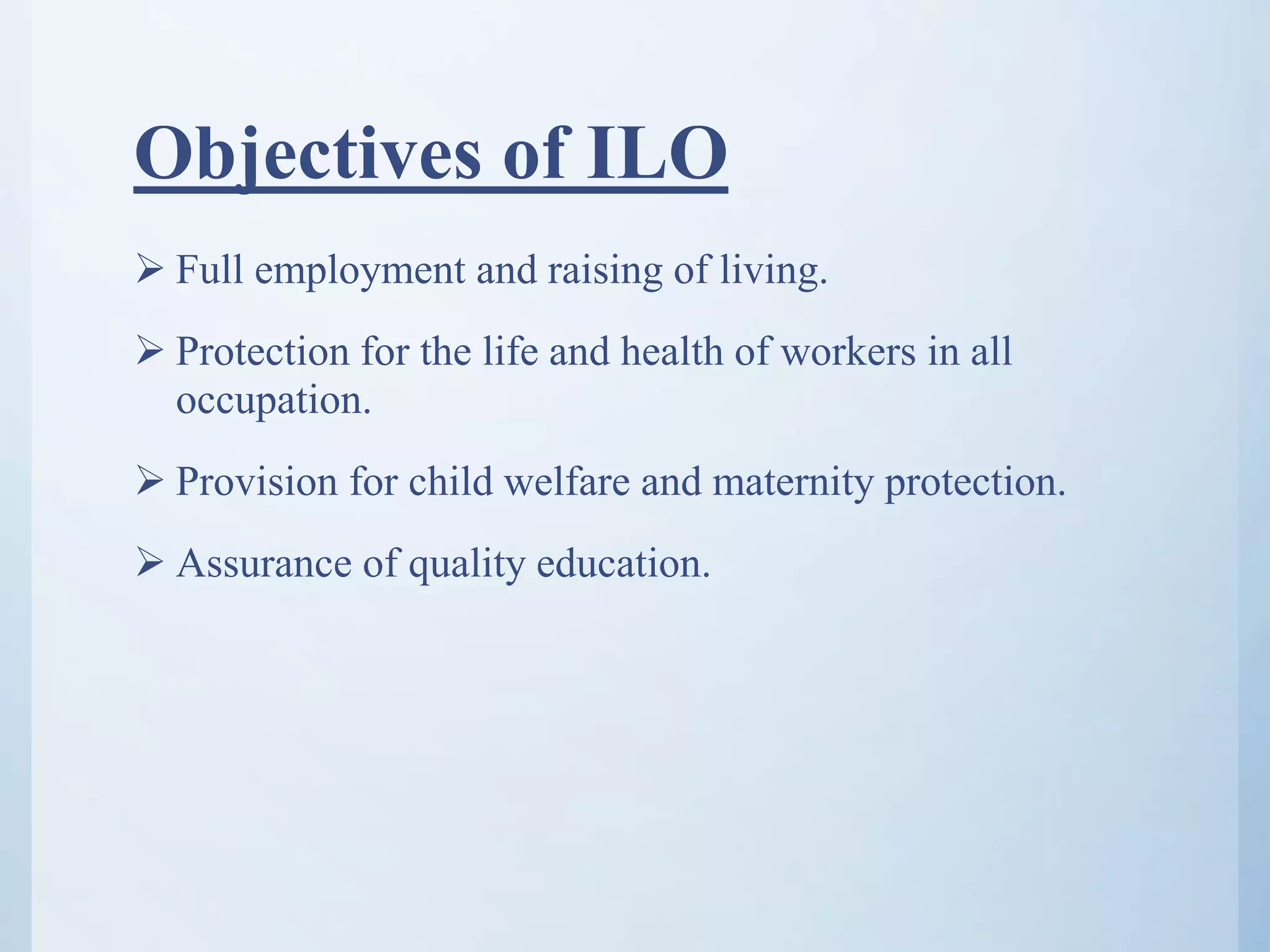International Labour Organization(ILO) | PPTX