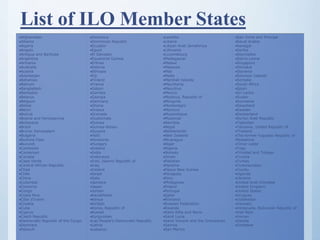 International Labour Organization(ILO) | PPTX