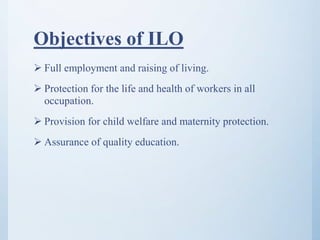International Labour Organization(ILO) | PPTX