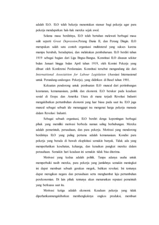 International labour organizattion (ilo) | PDF