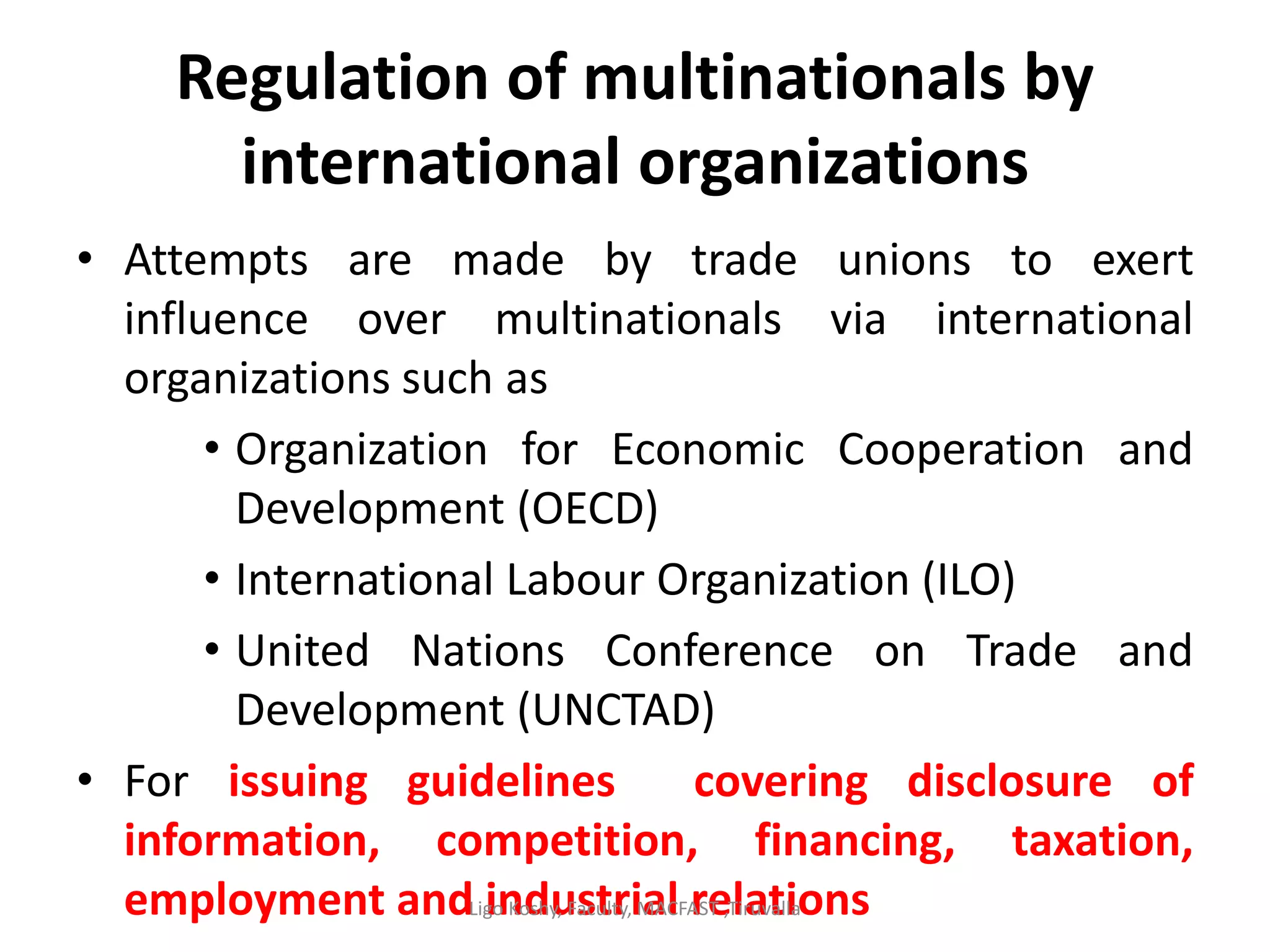 International labour relations | PPTX