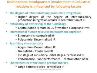 International labour relations | PPTX