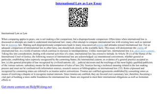 International Law | PPT