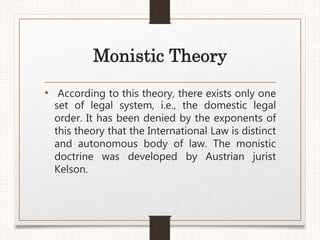 International law and municipal (national) law | PPTX