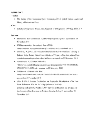 International law assignments | DOCX
