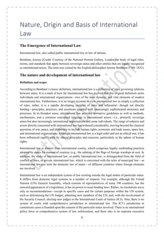 International law css notes | PDF