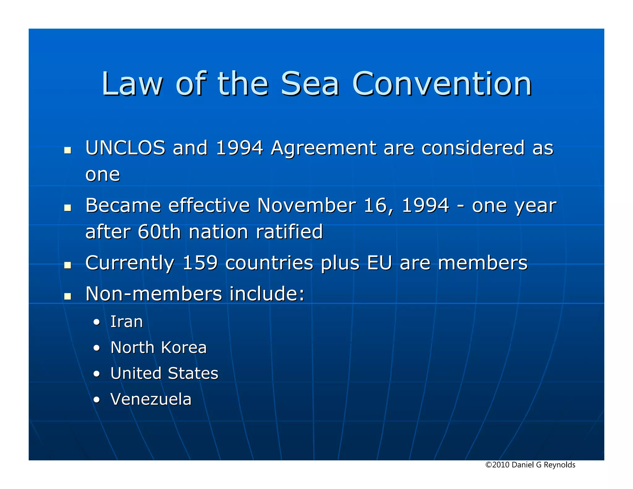 International law for deep sea mineral resources - presentation | PDF