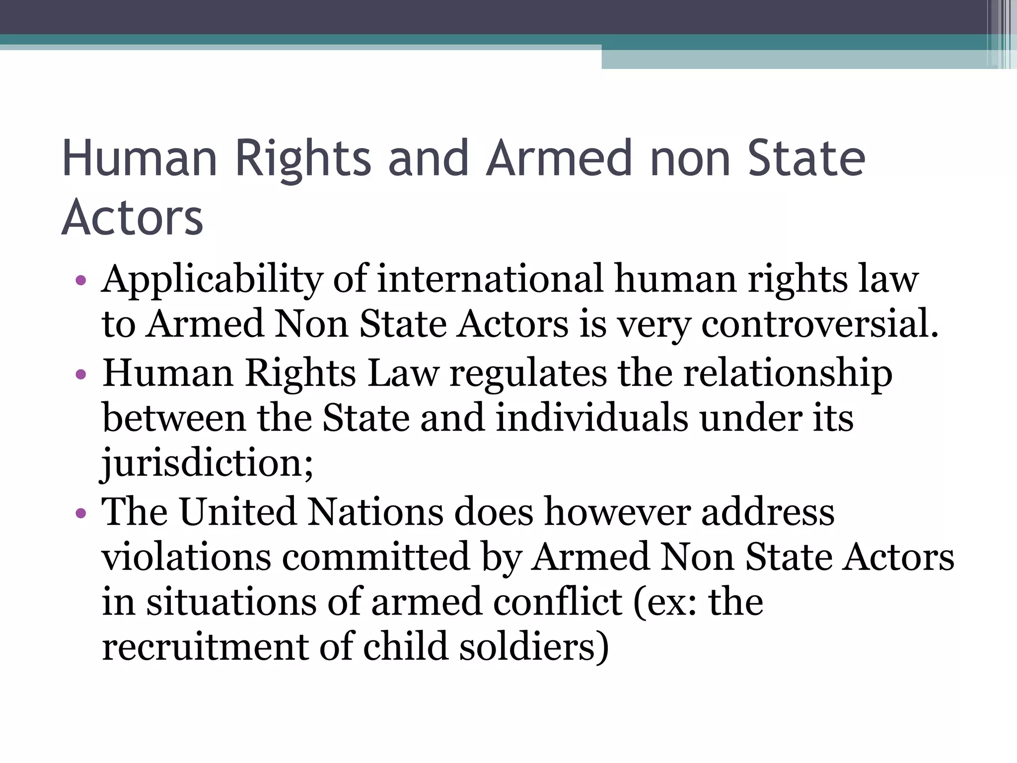 International Law in Times of Armed Conflict | PPT