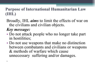 International Law in Times of Armed Conflict | PPT