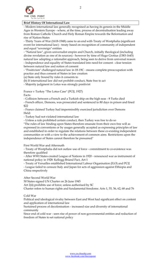 International law notes | PDF