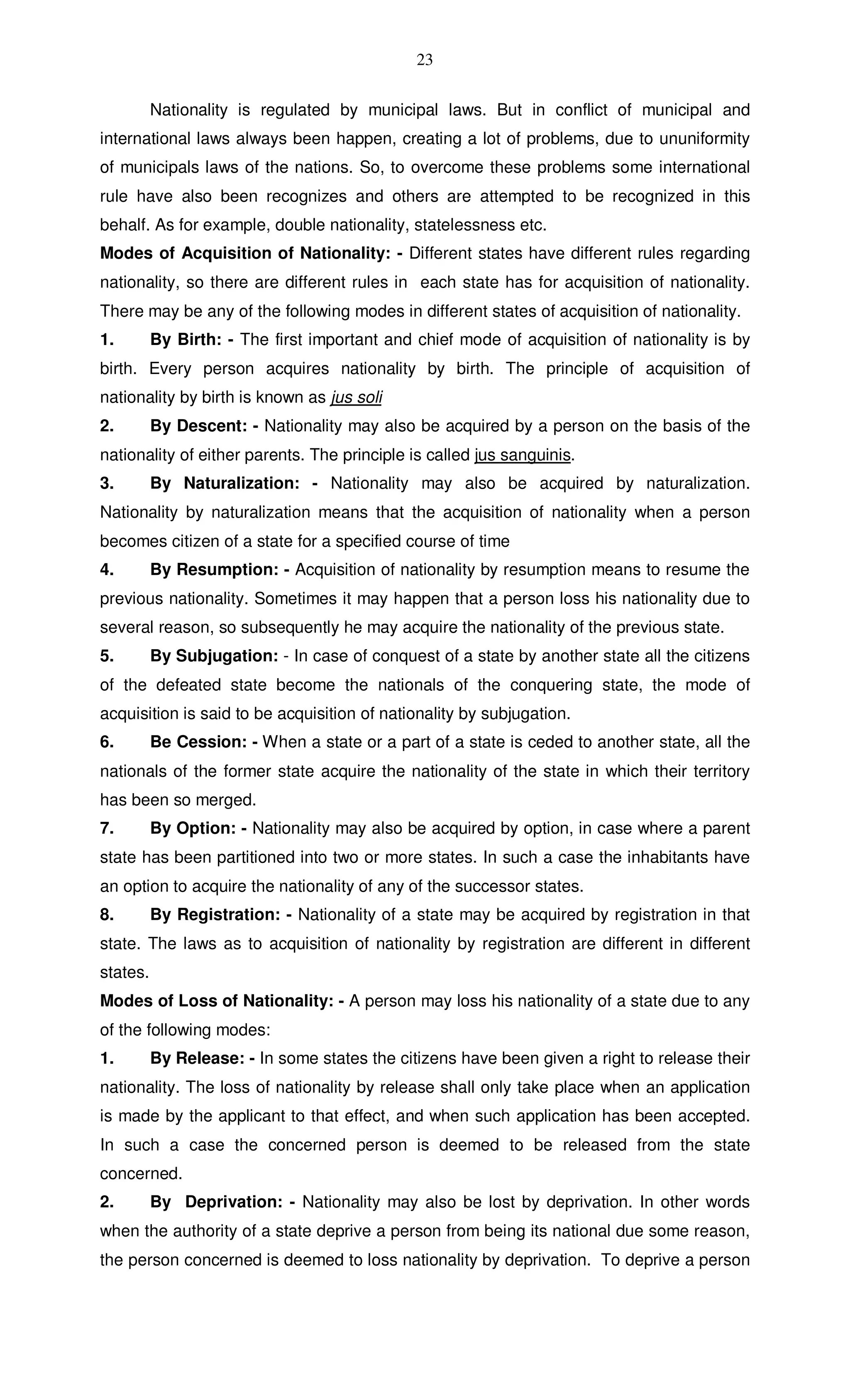 International law notes by asmatullah | PDF