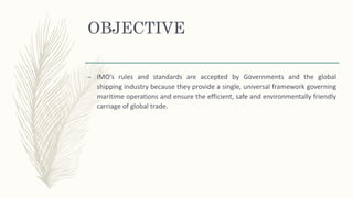 International legal framework maritime economy | PPT