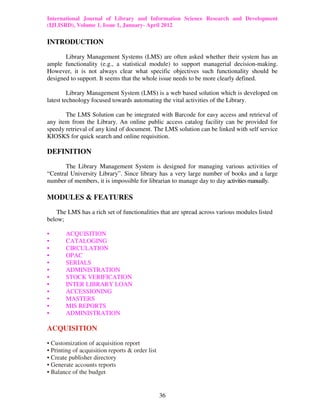 International library management systems | PDF