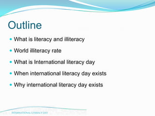 International literacy day | PPTX